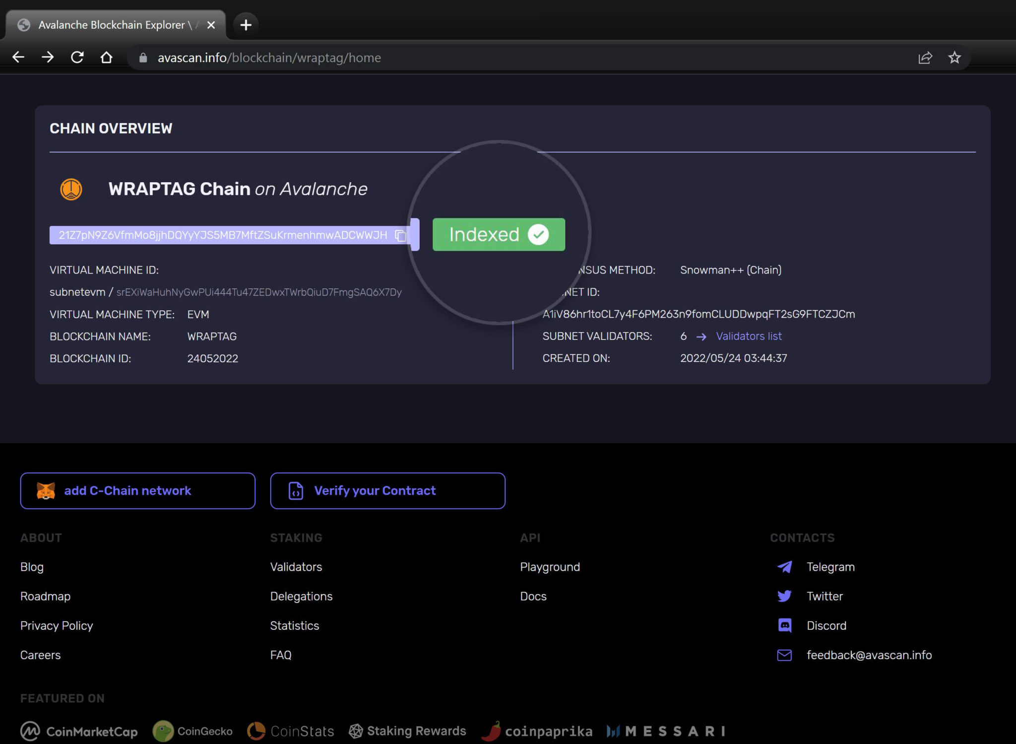 The Launch Of WrapTag Blockchain
